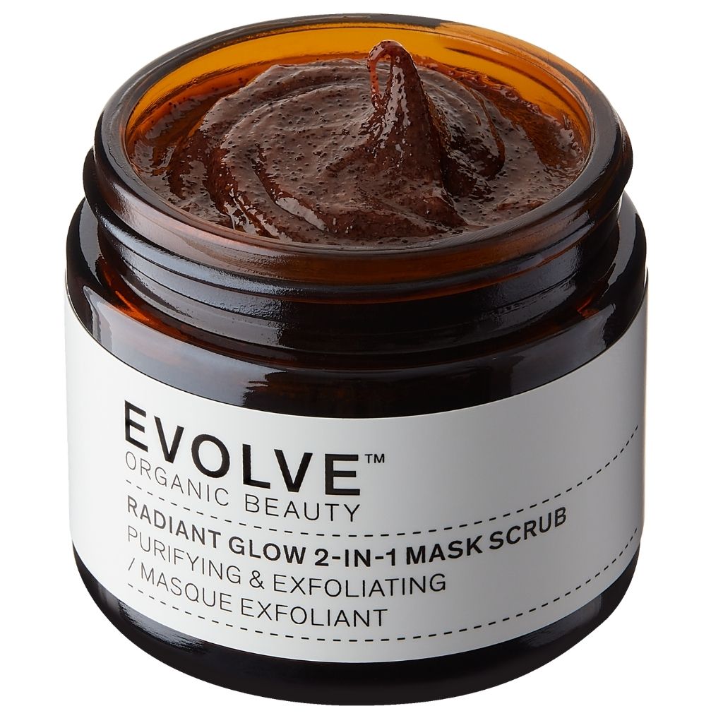 Evolve Organic Beauty Radiant Glow 2-in-1 Mask Scrub Kasvonaamio 60ml ...